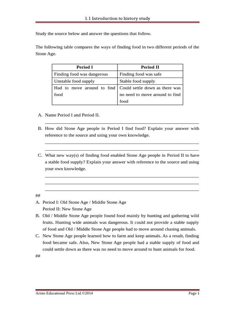 1.1 Introduction To History Study | PDF