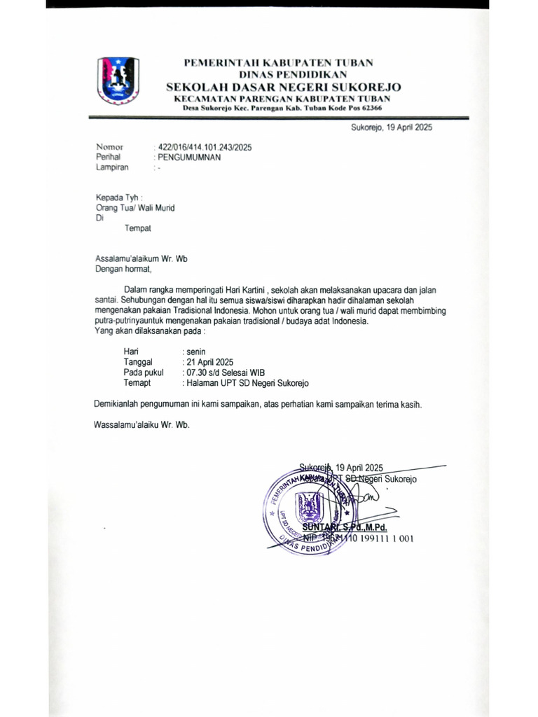 Undangan Hari Kartini | PDF