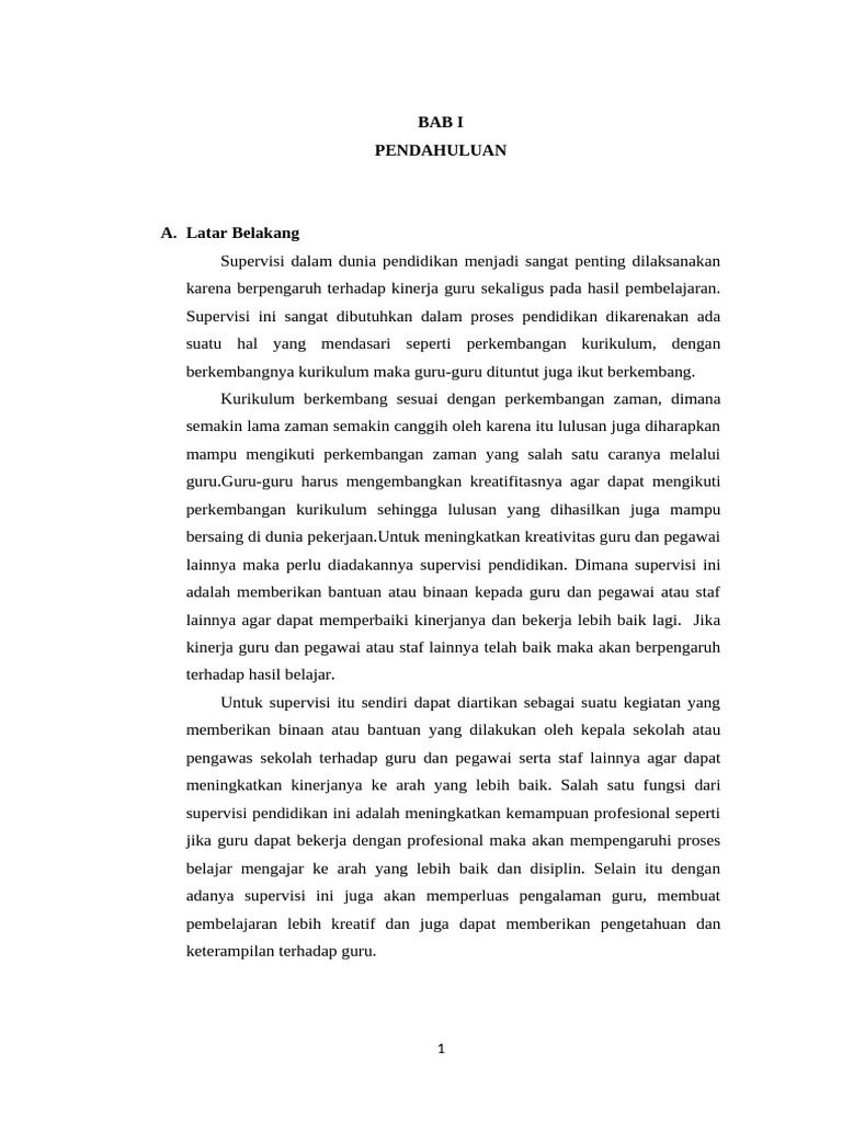Konsep Dasar Supervisi Pendidikan | PDF