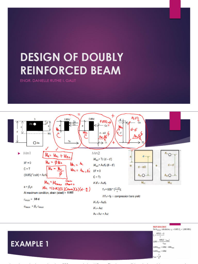 Doubly Reinforced Beam Design Guide | PDF