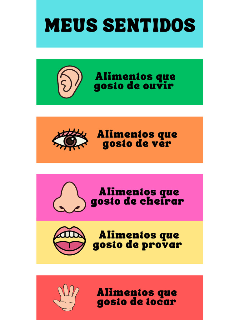 5 Senses Science Infographic (Panfleto (A4) ) PDF | PDF