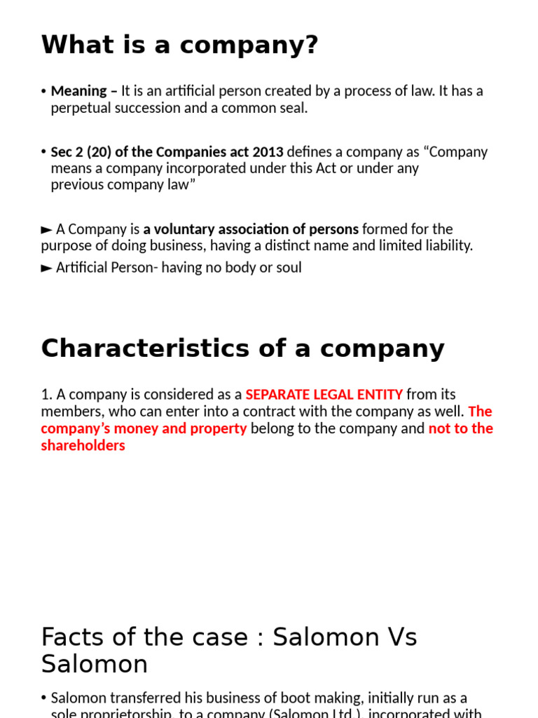 Characteristics, Types, Formation, MOA | PDF | Piercing The Corporate ...