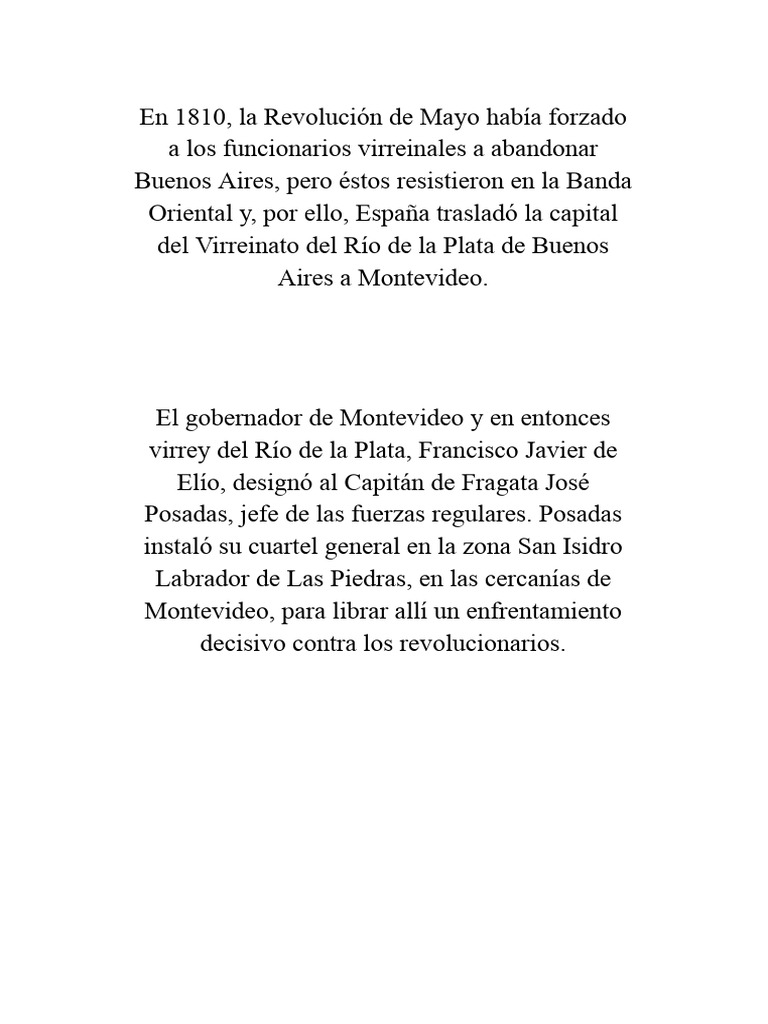 Cartelera Batalla de Las Piedras | PDF
