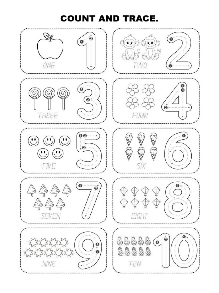 Kinder - Numbers | PDF