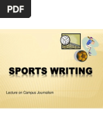 Sports Writing (Division Training) | PDF | Student Sport | Sports