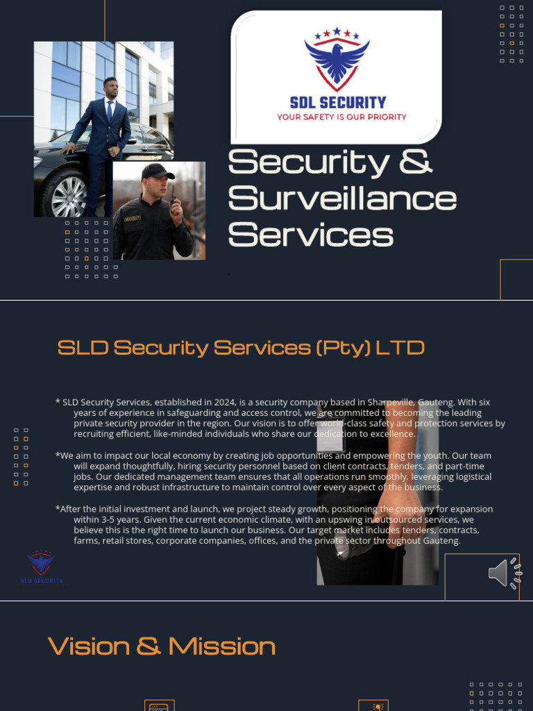 SLD Security Services Company Profile-1 | PDF | Marketing | Business