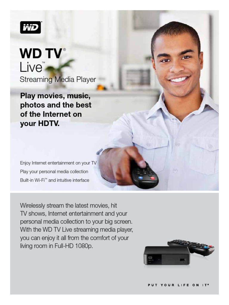 WD TV: Streaming Media Player | PDF | High Definition Television ...