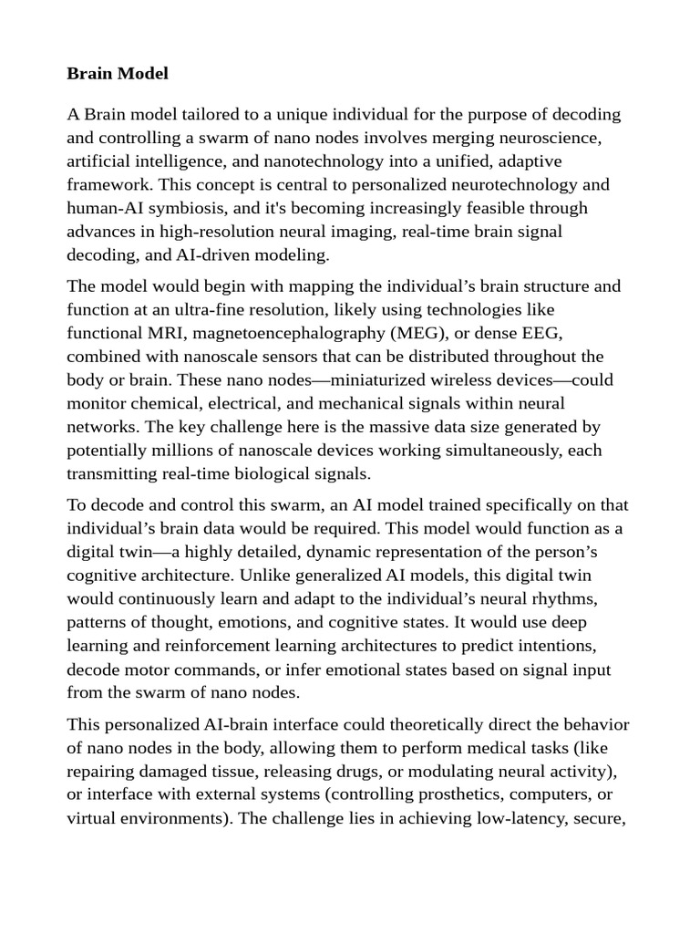 Brain Model Neuromorphic Cloud Architecture | PDF | Brain | Intelligence (AI) & Semantics