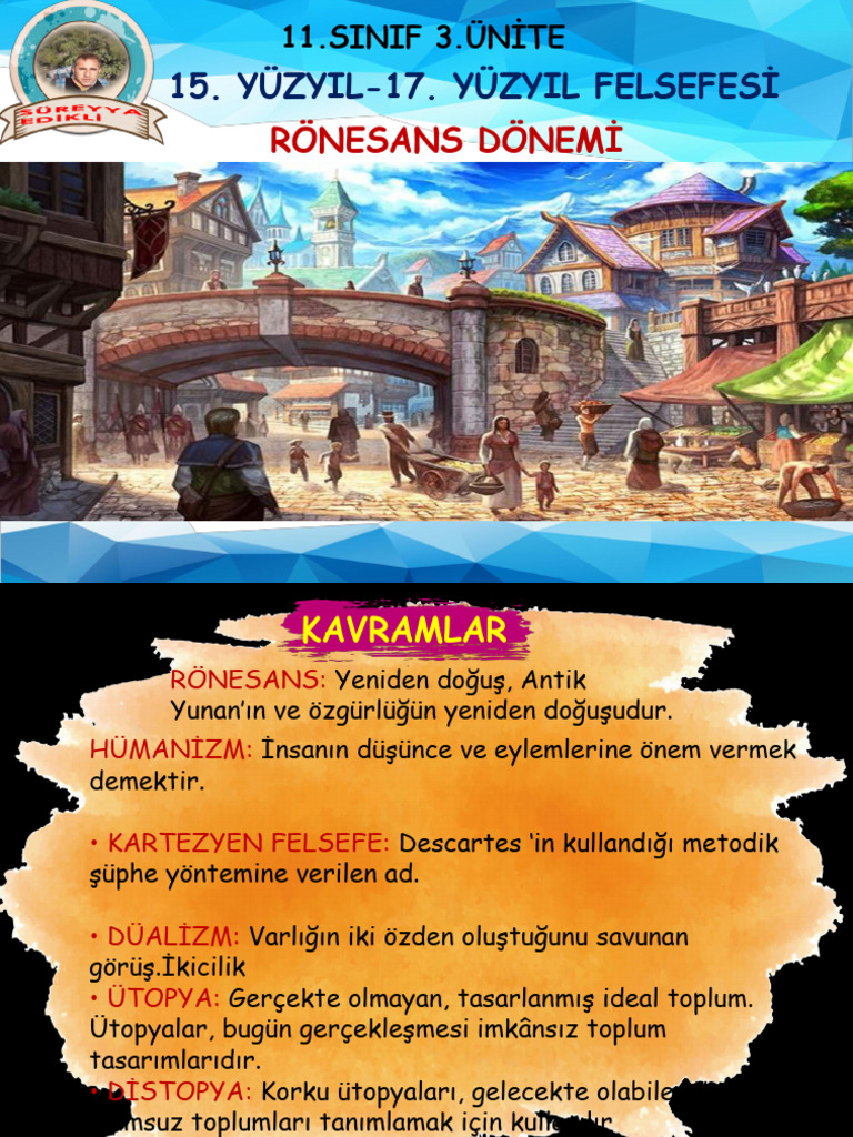 11.sinif Felsefe Dersi Ronesans Donemi Ders Notu | PDF