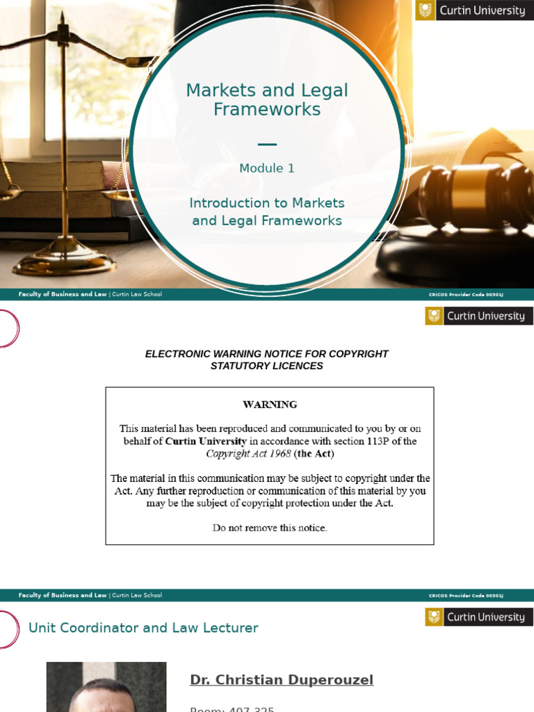 M1 Introduction Sem 2 2024 | PDF | Lecture | Marketing