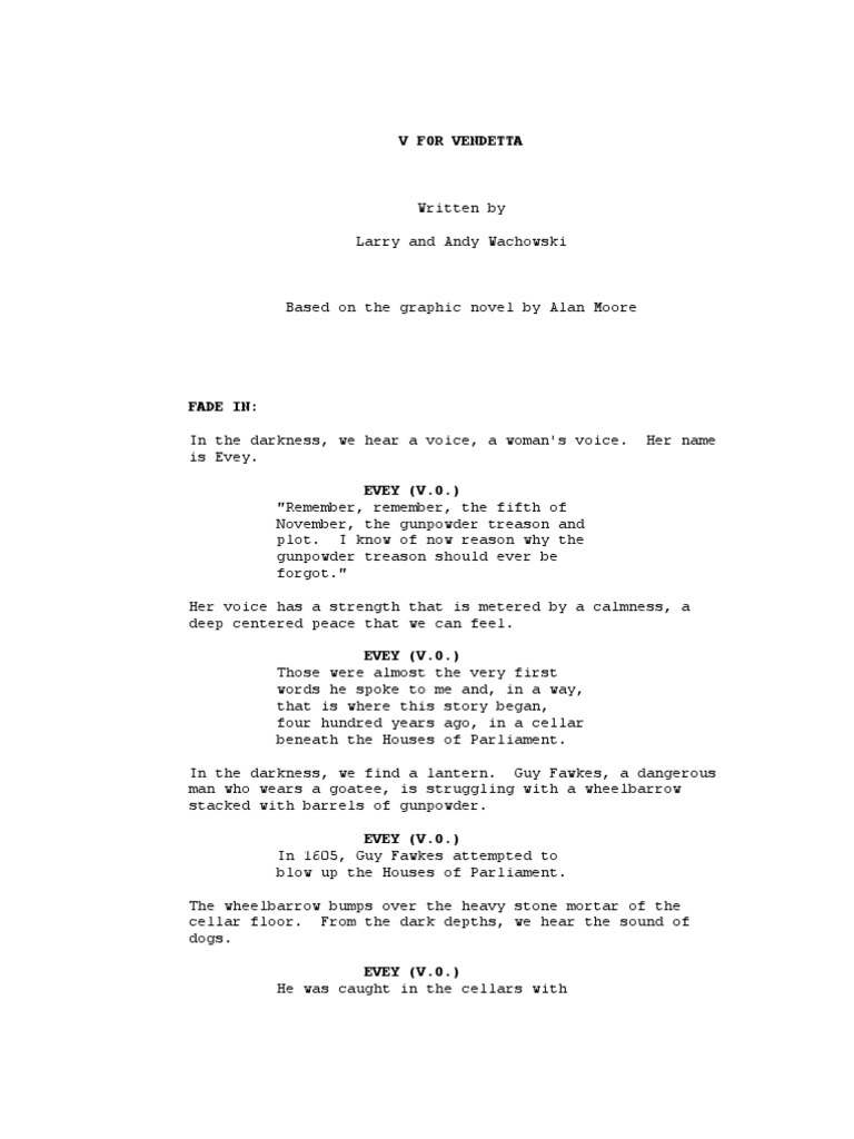 V For Vendetta | PDF | Gunpowder Plot | Surveillance