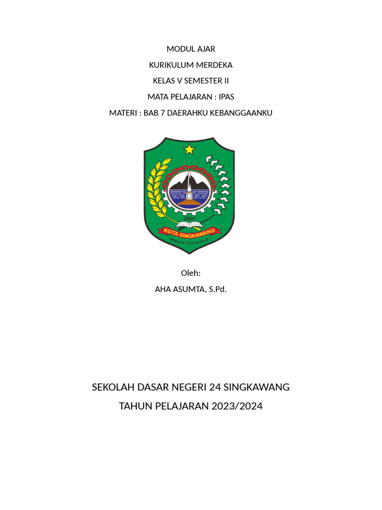MODUL AJAR IPAS SUPERVISI | PDF