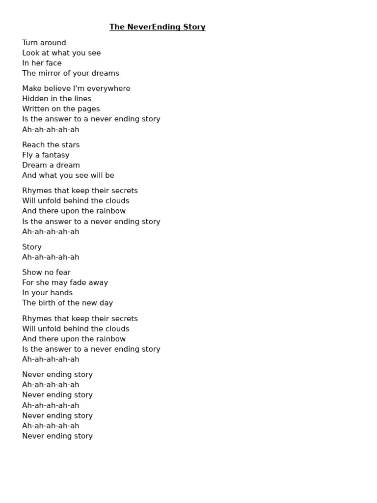 The NeverEnding Story | PDF