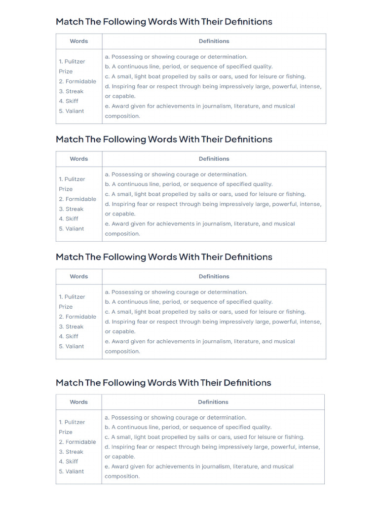 Wordl Literature The Old Man and Sea Comprehension Questions | PDF