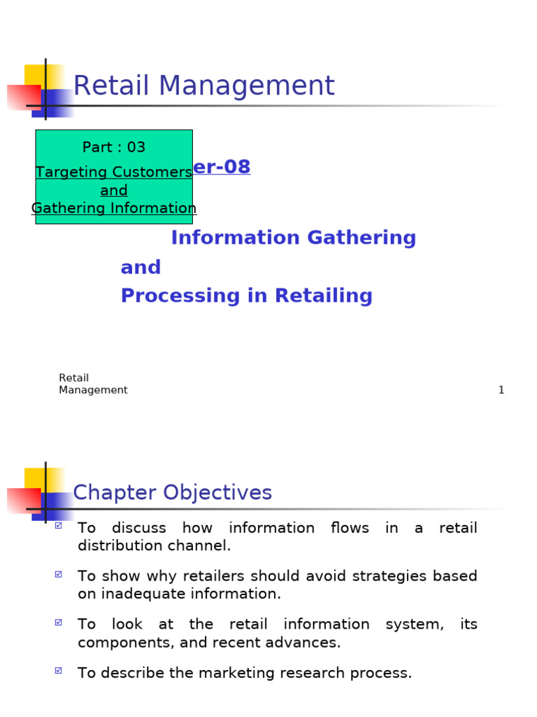 Retail Information Gathering Strategies | PDF | Retail | Marketing Research