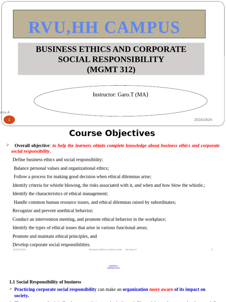 HHC CHAPTER 1 and 2 Business Ethics Presentationat | PDF | Business Ethics | Justice