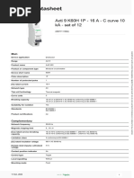 Product Datasheet: Miniature Circuit Breaker - iK60N - 1P - 6 A - C ...