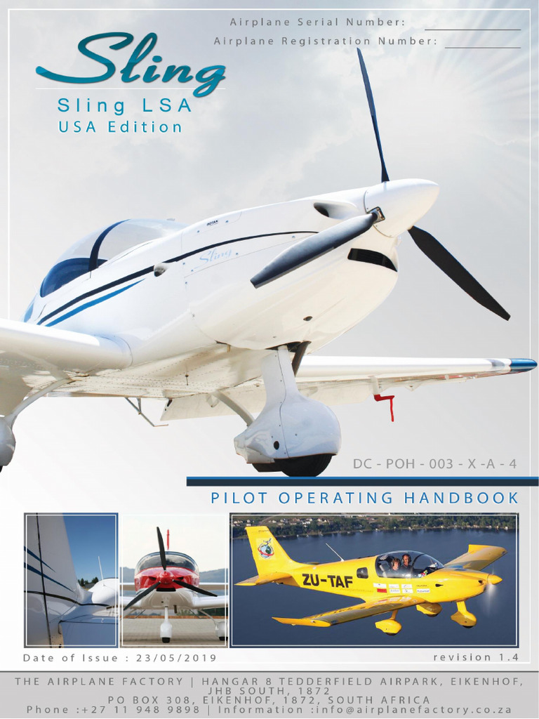 Sling-LSA-POH-1.4-USA-EDITION | PDF | Instrument Flight Rules | Airspeed