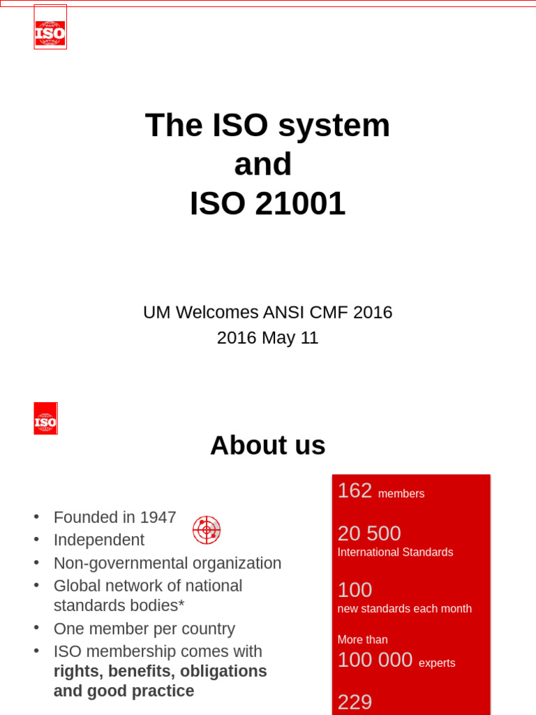 Overview of ISO 21001 Standards | PDF | International Organization For ...
