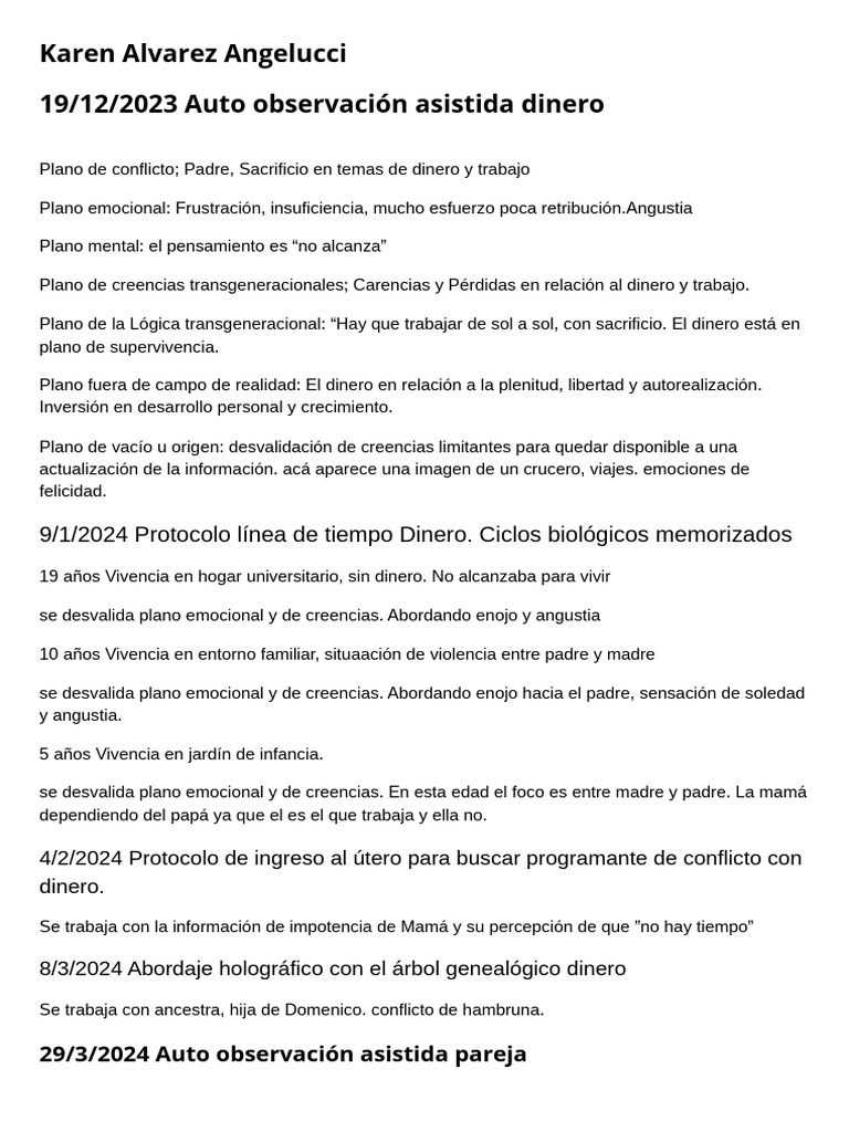 Auto Observación Asistida Dinero - 20241016 - 211101 - 0000 | PDF | Las ...