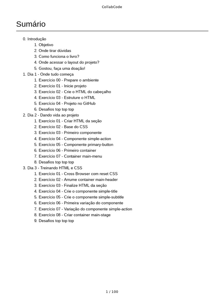 Collabcode Books Curso de HTML CSS JS Basico Com Boas Praticas | PDF | SEO | Cápsula segura