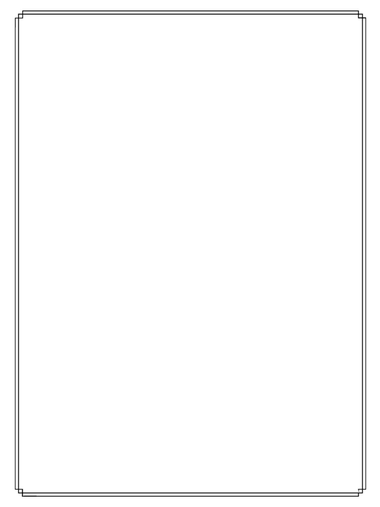 White and Black Minimalist Simple Page Border | PDF