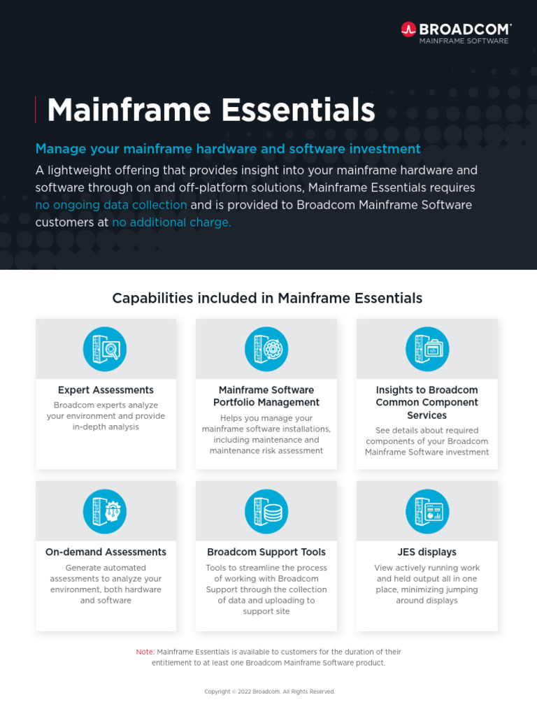 Broadcom Mainframe Essentials | PDF