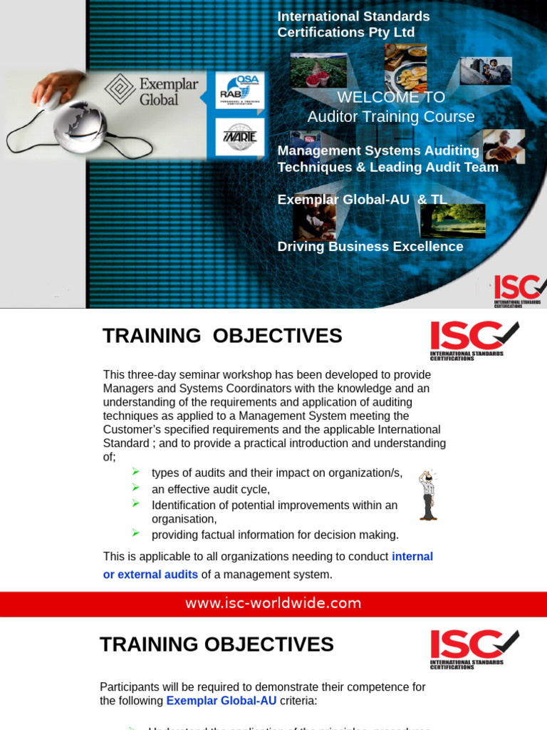 10 ISC 19011 Auditing Techniques &leading Audit Team AU TL January 13 ...