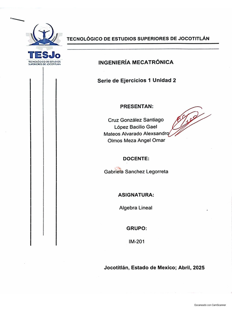 Serie de Ejercicios 1 U2 | PDF