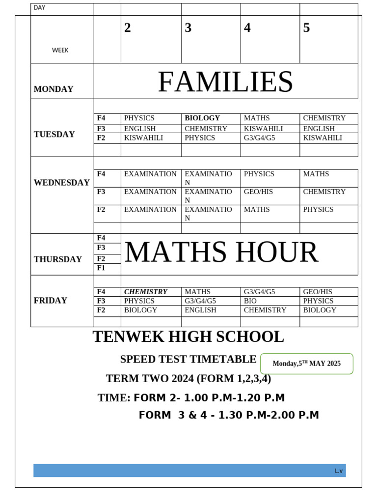 ST TIMETABLE (2) | PDF