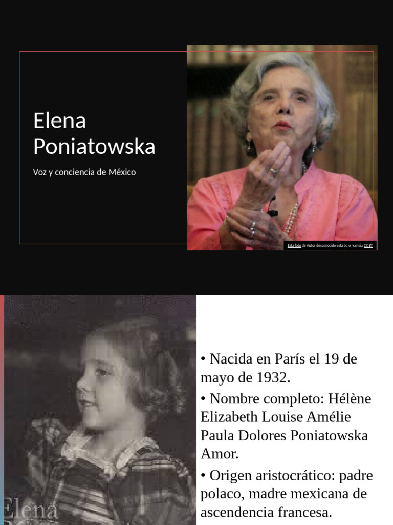 Biografía y obras de Elena Poniatowska | PDF