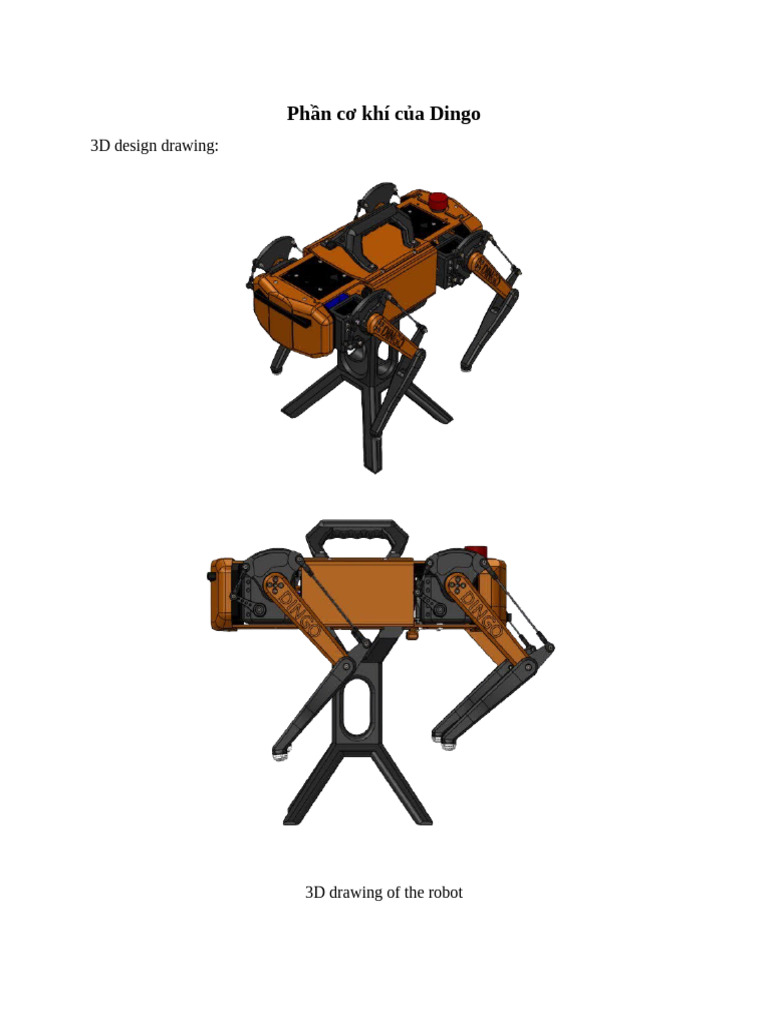 Phần cơ khí của Dingo | PDF
