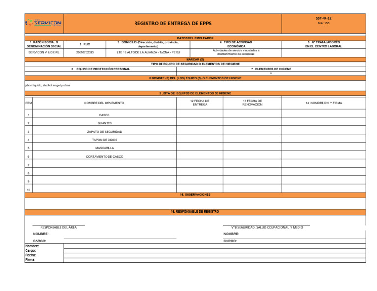Registro de Epps | PDF