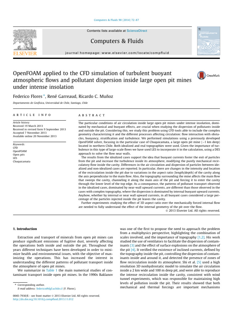 OpenFOAM Applied To The CFD Simulation | PDF | Computational Fluid Dynamics | Wound
