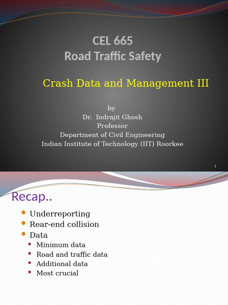 Road Traffic Safety Data Management | PDF | Road Traffic Safety | Road ...