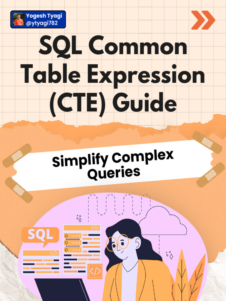 SQL Common Table Expression Guide Simplify Complex Queries | PDF | Data | Data Management