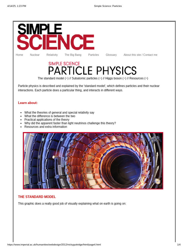 Understanding the Standard Model of Particles | PDF | Elementary ...