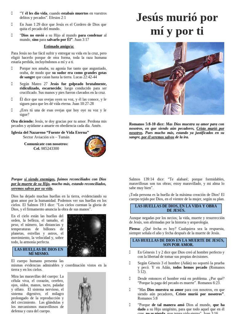 Jesús murió por amor a la humanidad | PDF | Jesús | Vida eterna ...