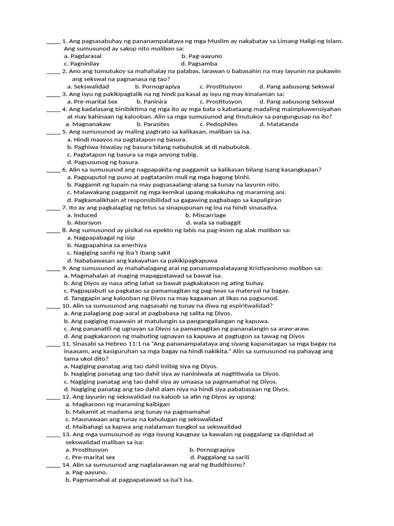 Esp 10 4th Quarter | PDF