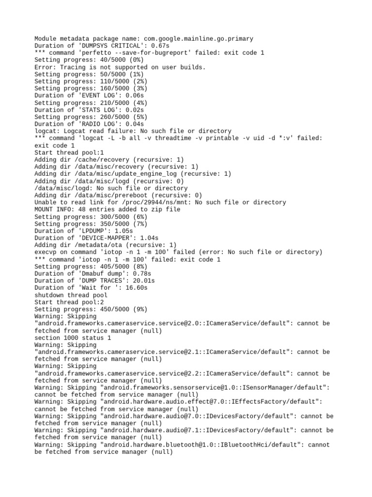 Bugreport BG6 OP TP1A.220624.014 2025 02 27 13 47 03 Dumpstate - Log 31698 | PDF | Computing ...