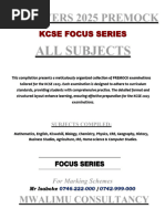 KCSE 2025 History Paper 2 Prediction With Marking Scheme | PDF ...