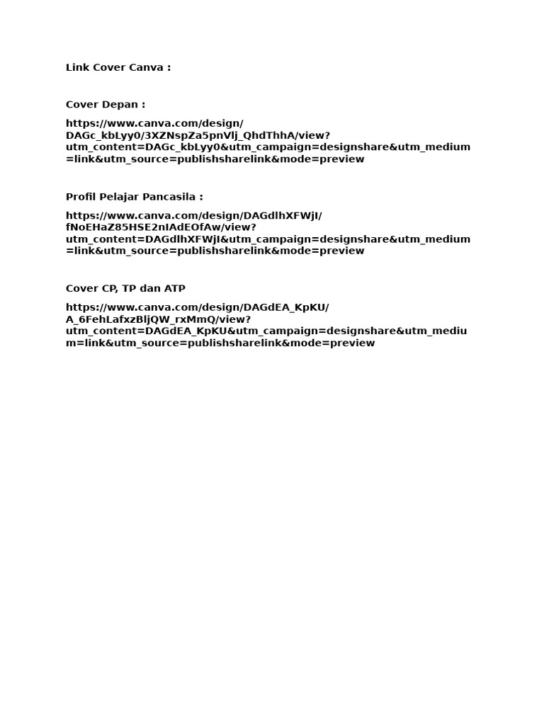 Link Cover Canva | PDF