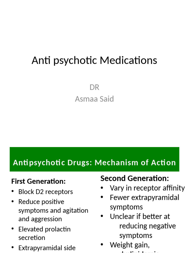 Antipsychotic Medication | PDF | Antipsychotic | Psychosis