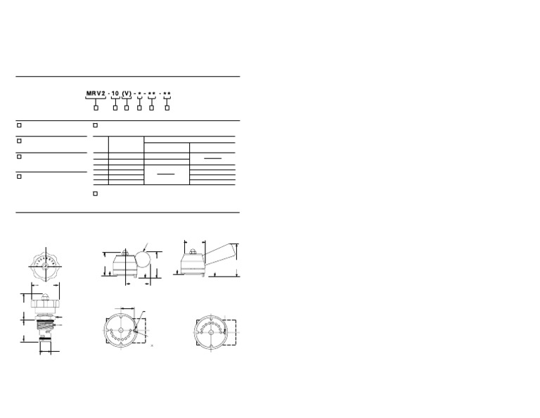 MRV2-10 Manual Rotary Valve Specs | PDF