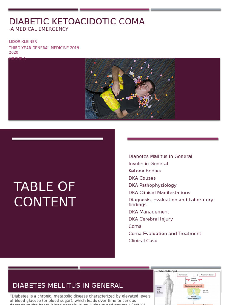 Lidor Kleiner - Ketoacidotic Biabetic Coma Presentation Pathophysiology ...
