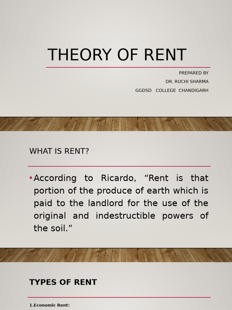 Overview of Ricardian Rent Theory | PDF | Prices | Elasticity (Economics)