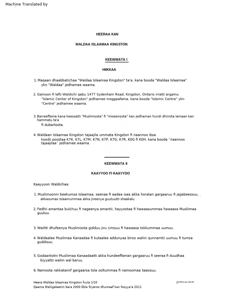 ISK bylaws abubekir charity group | PDF