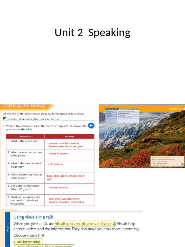 Unit 2 Critical Thinking and Speaking | PDF