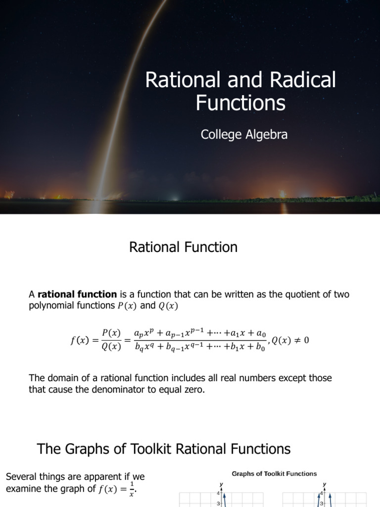 CollegeAlgebra 10 Rationaland+RadicalFunctions | PDF | Asymptote ...
