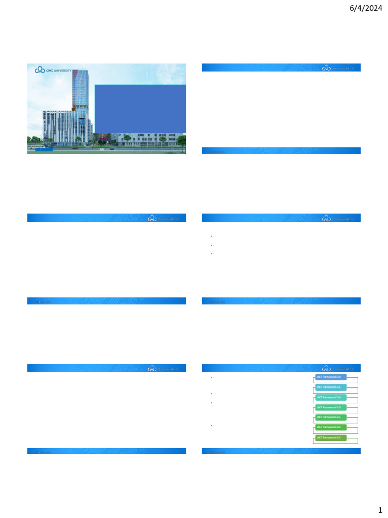 Chương 1 Giới thiệu | PDF | C Sharp (Programming Language) | Software Development